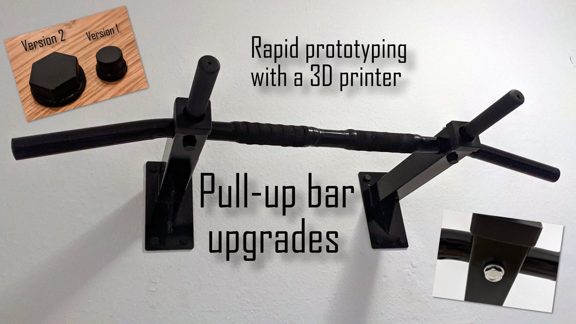 Upgrading a pull-up bar -Why 3D printing is awesome » The smarthome journey