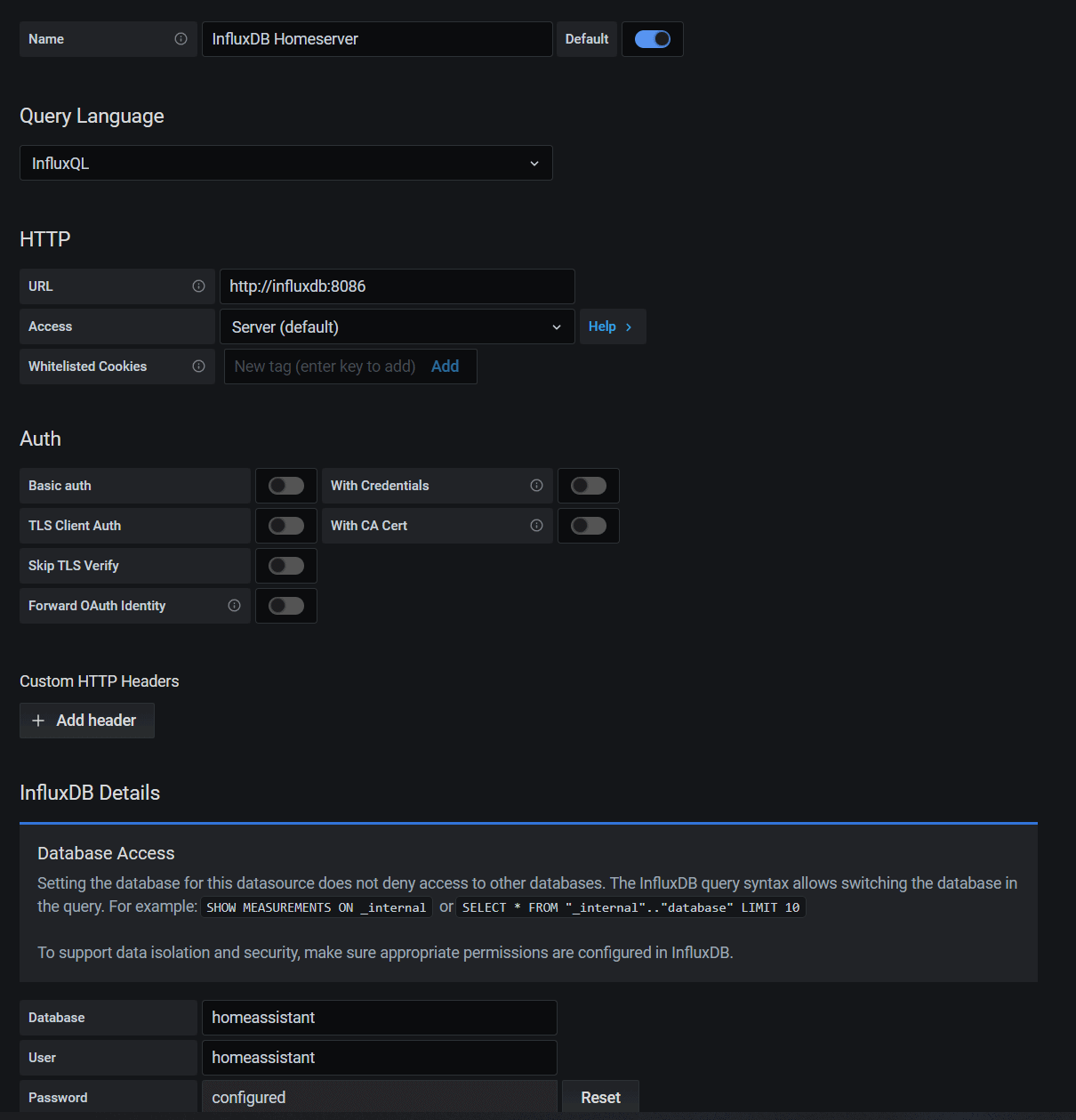 Beautiful dashboards for your smart home with InfluxDB, Grafana and ...