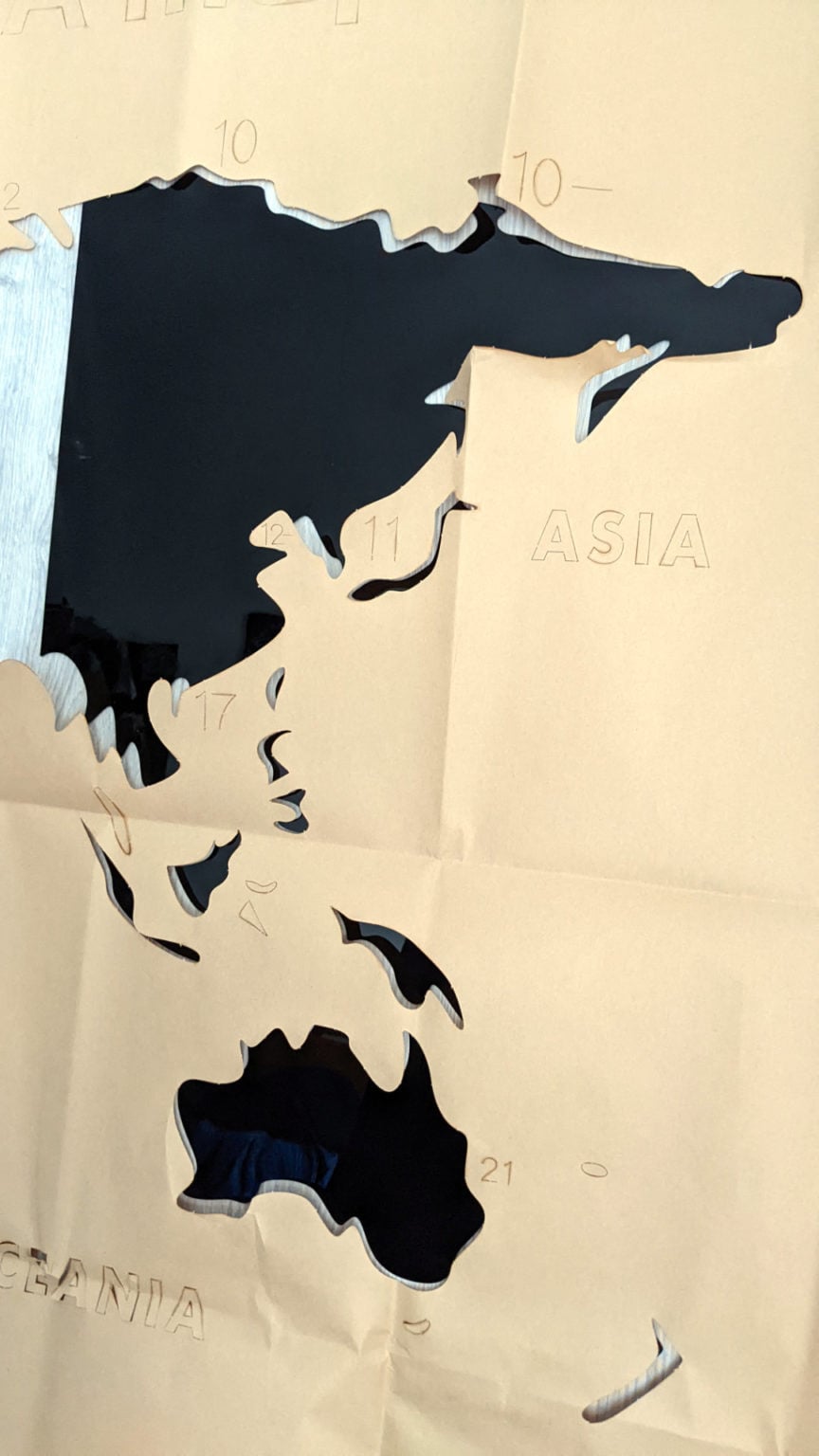 Building a giant map of the world for my wall - using simple tools and ...