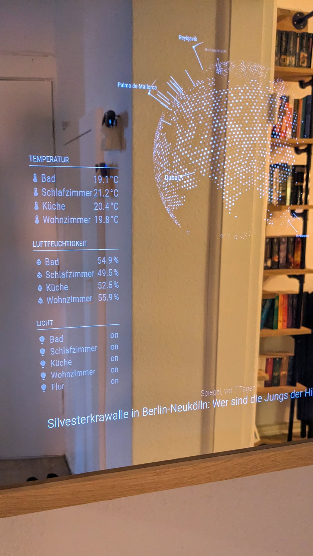 Displaying Home Assistant data on your MagicMirror » The smarthome journey